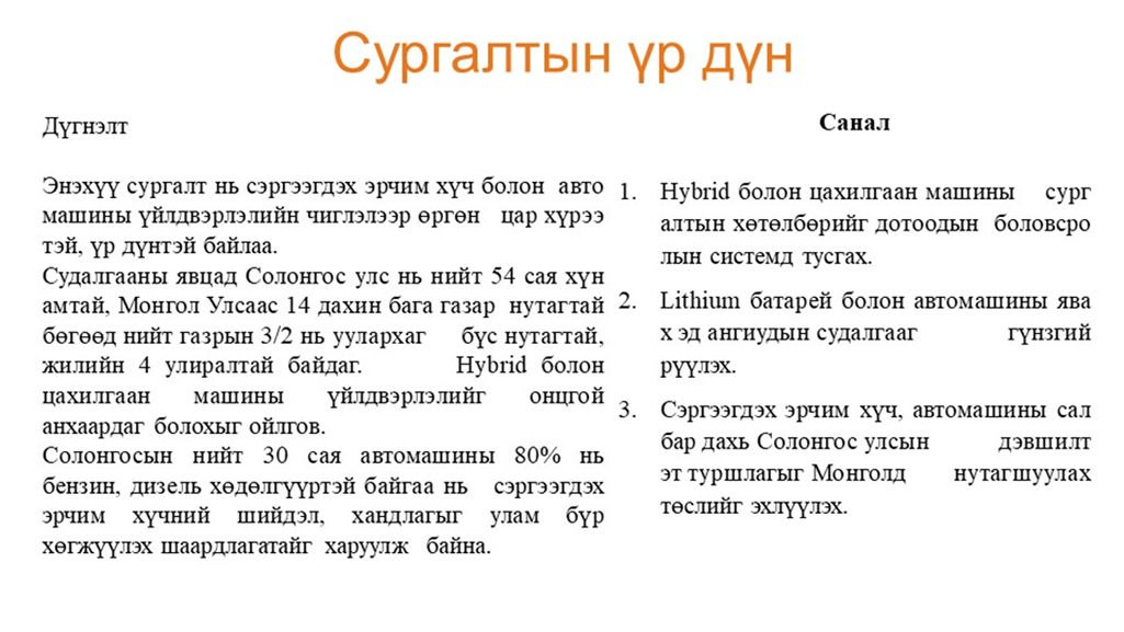 ШУТИС ийн Өмнөговь аймаг дахь Технологийн дээд сургуулийн харъяа